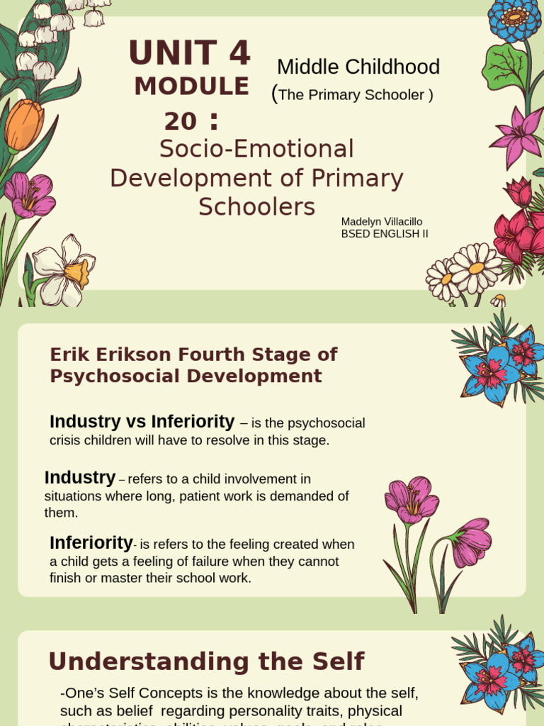 Socio-Emotional Growth in Primary Schoolers | PDF | Behavioural ...