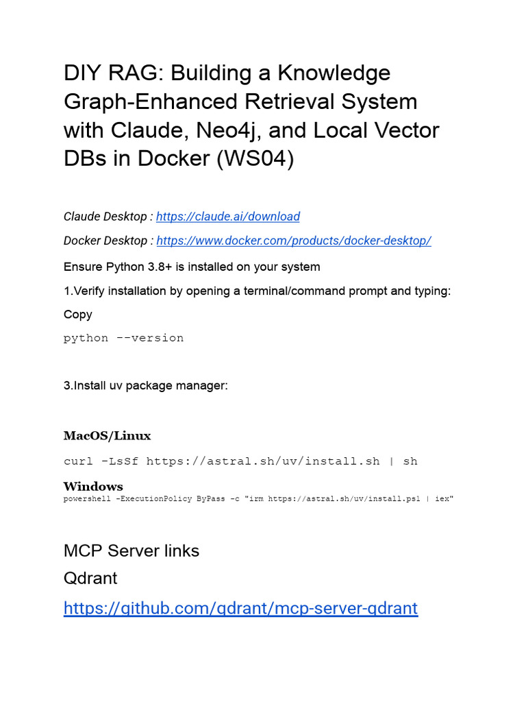 DIY RAG - Building A Knowledge Graph-Enhanced Retrieval System With ...