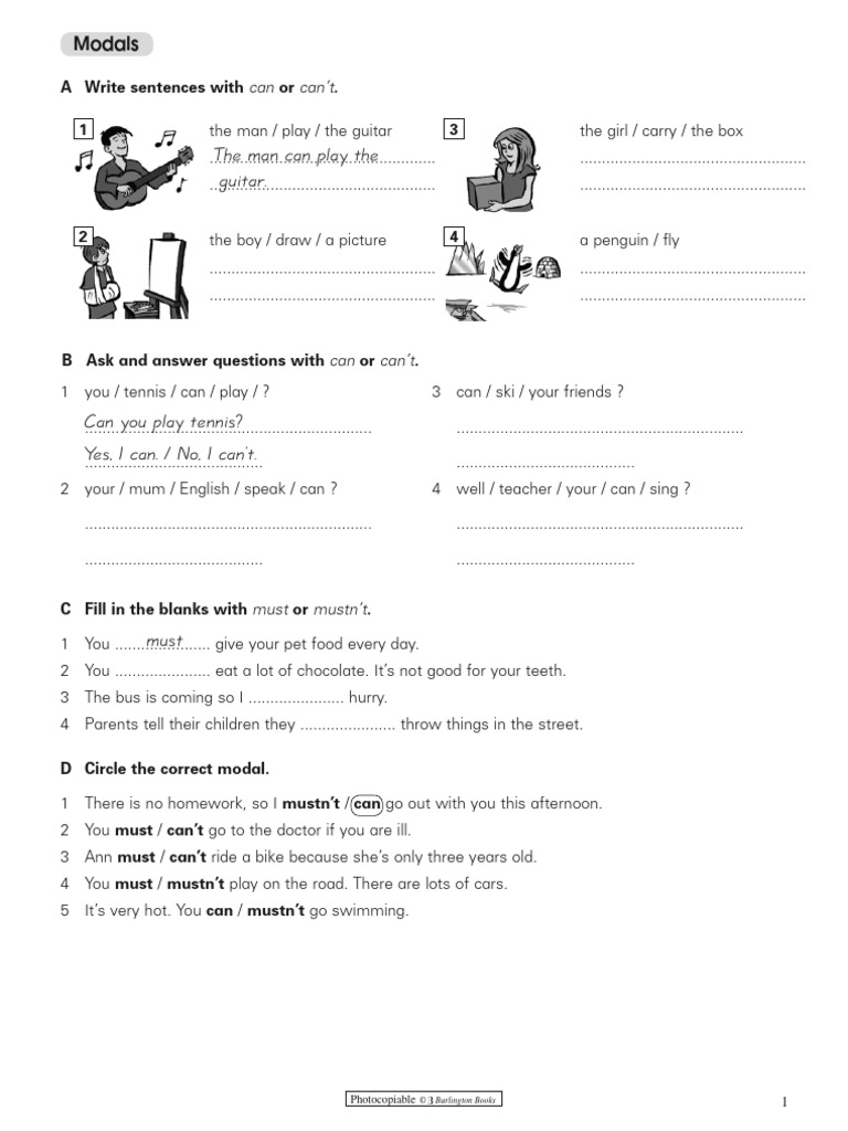 Grammar Modals1 18832 | PDF