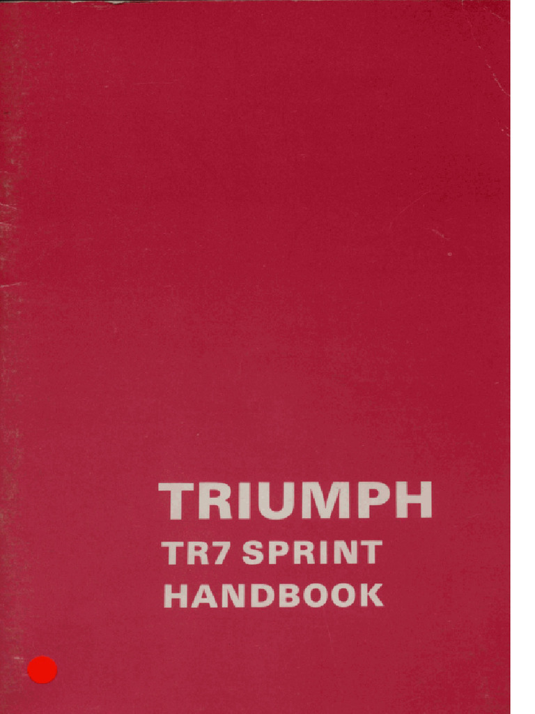 TR7 Sprint Handbook | PDF
