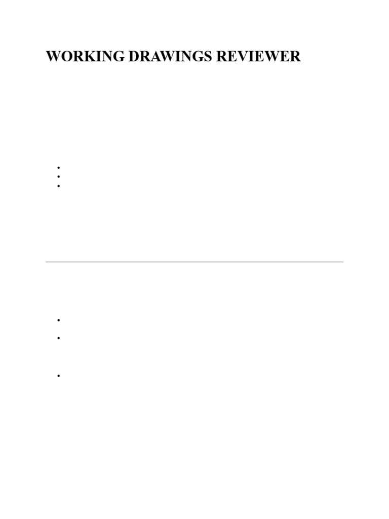 Working Drawings Reviewer | PDF | Color | Technical Drawing