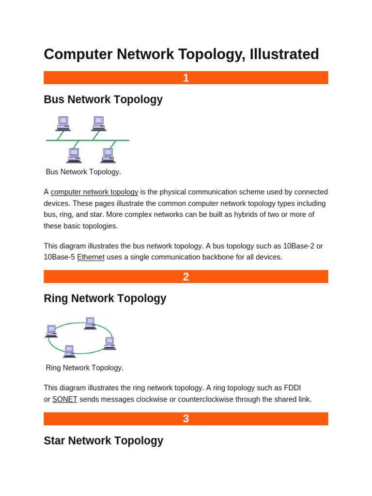 Computer Network Topology | PDF | Network Topology | Computer Network
