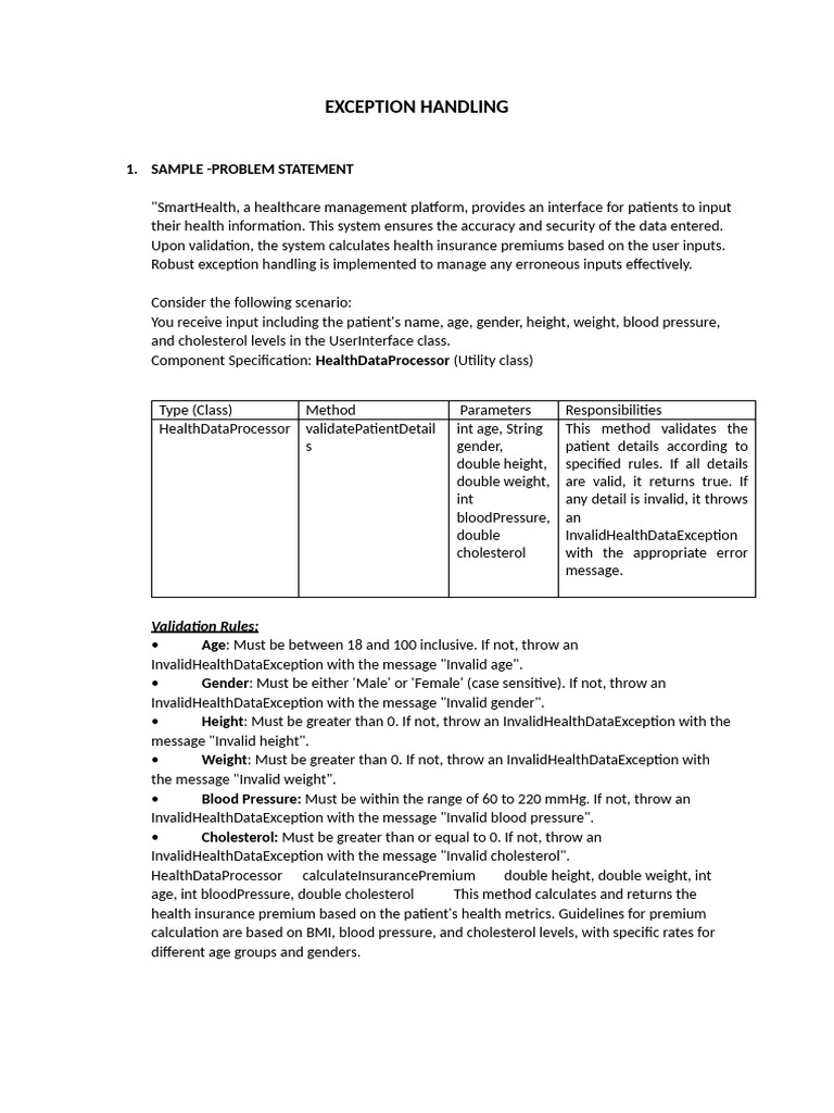EXCEPTION HANDLING 4 | PDF | Parameter (Computer Programming) | Login