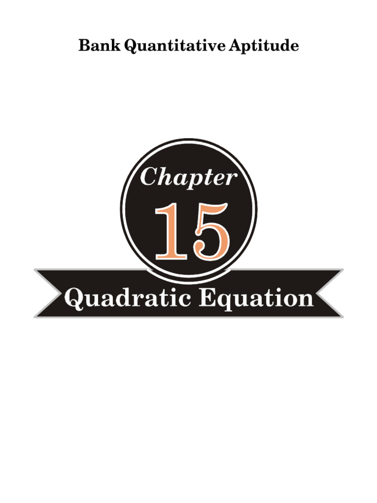 Quadratic equation | PDF | Quadratic Equation | Mathematical Objects