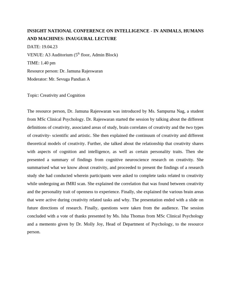 Creativity and Cognition - Documentation | PDF