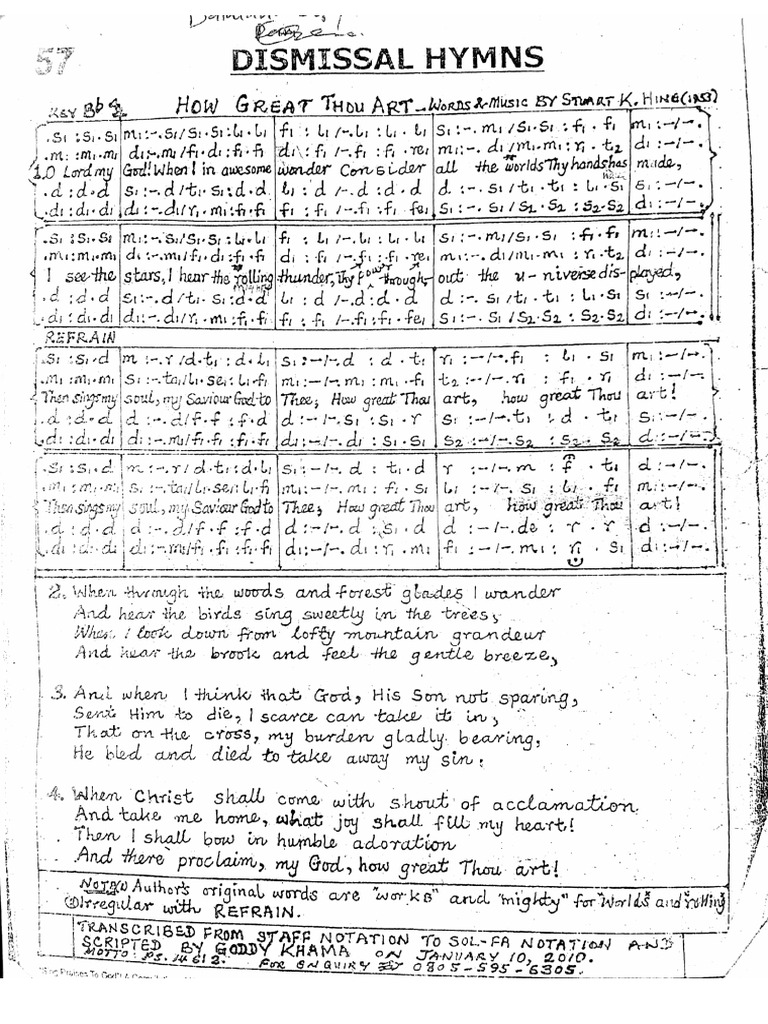 How Great Thou Art-1 | PDF