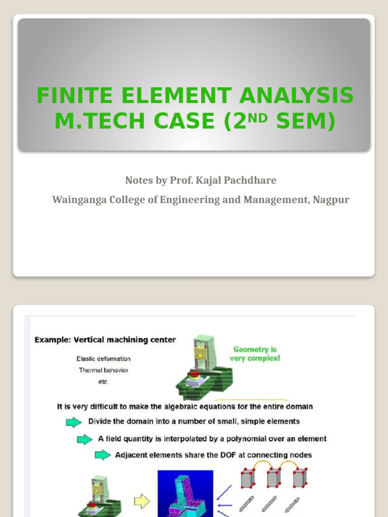Finite Element Analysis | PDF