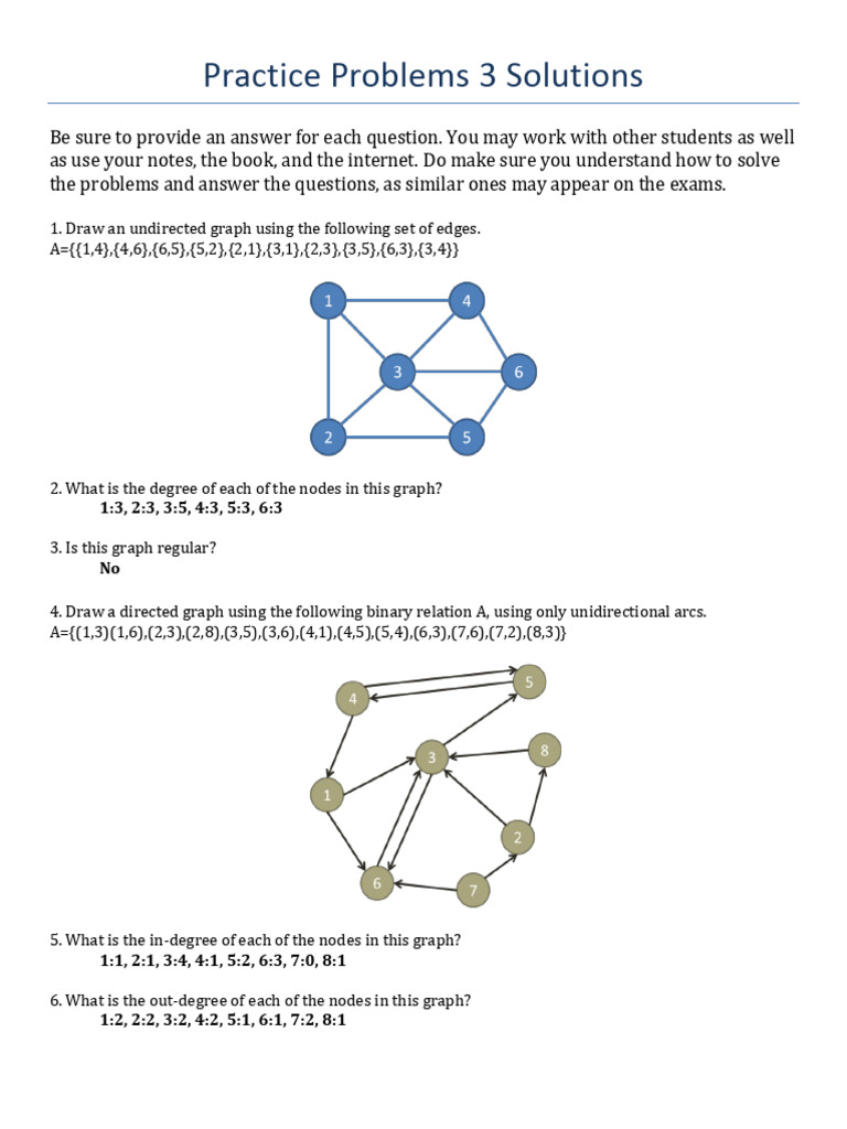 Practice Problems 3 Solutions | PDF | Computational Problems | Combinatorics