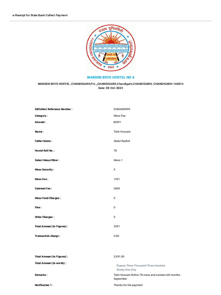 Sep Month Bill | PDF