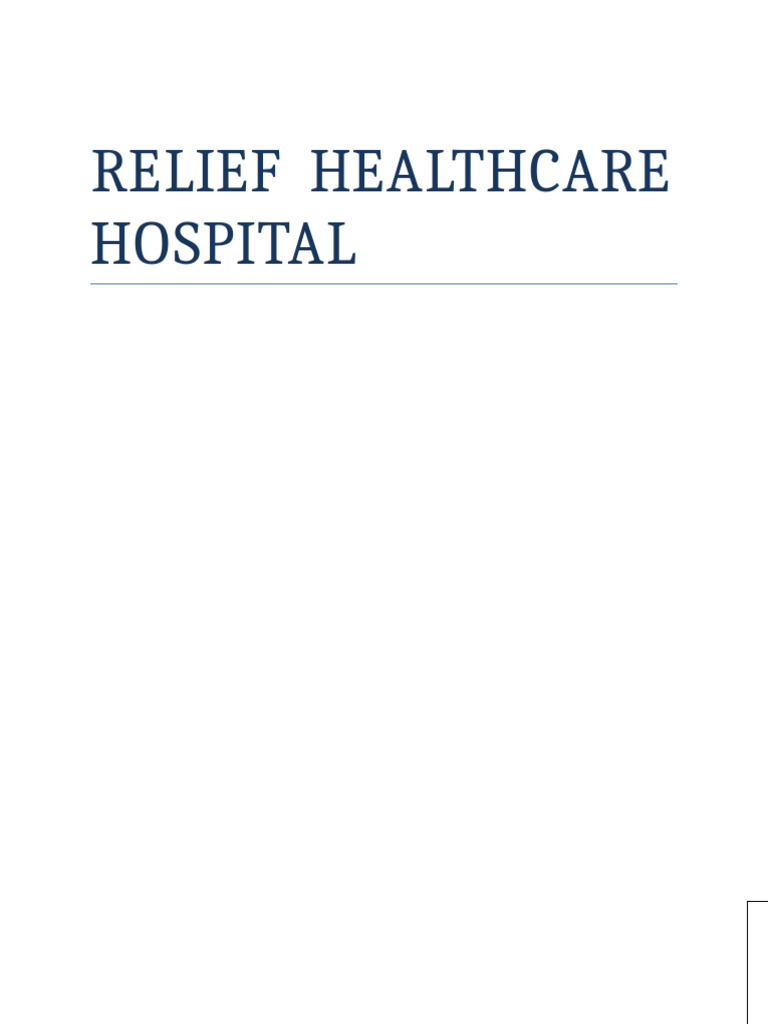 Relief Healthcare Hospital | PDF