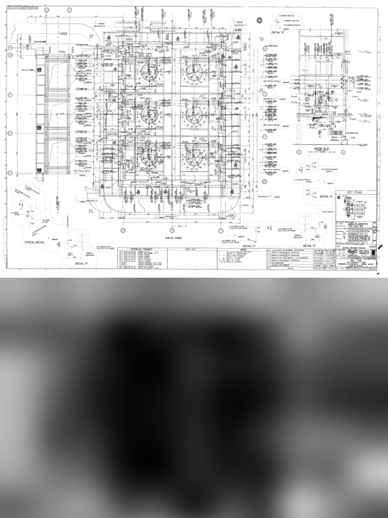 T-2.858.194 Unit-1000 Cdu Furnace F-1001 Burners & Peephole-Piping Lay-Out Plan & Section | PDF