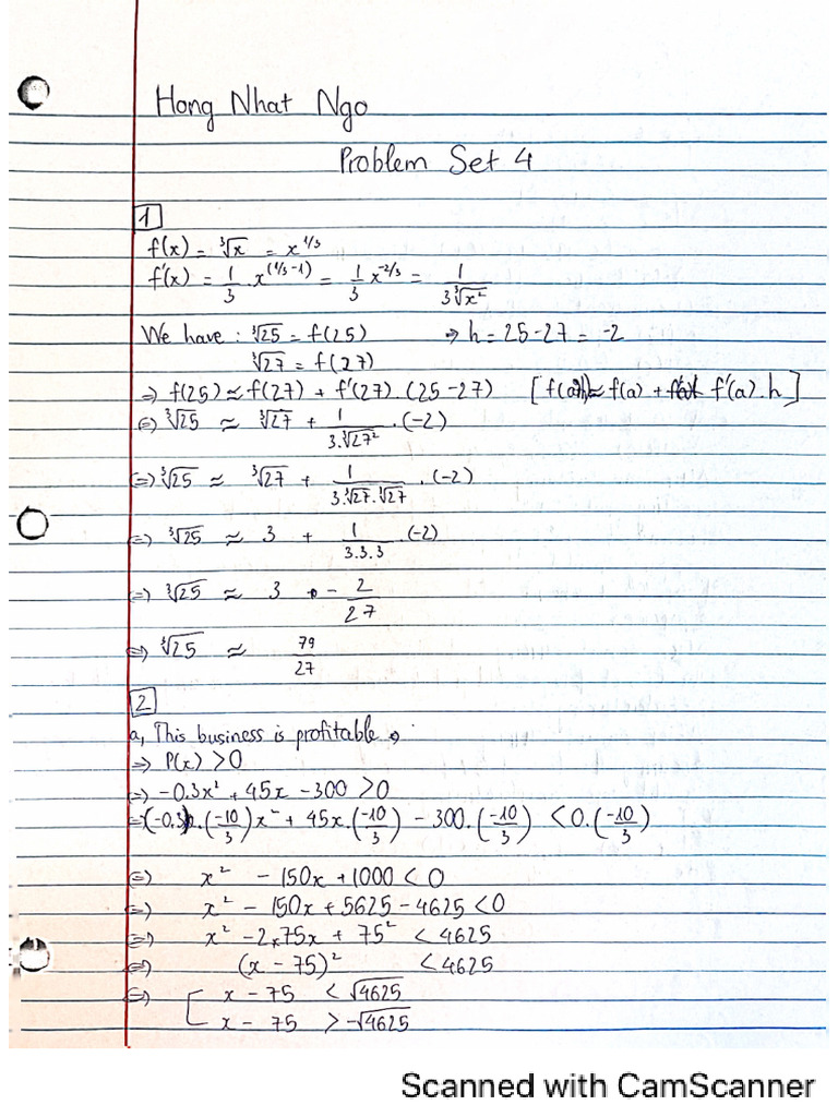 ProblemSet4 HongNhatNgo | PDF
