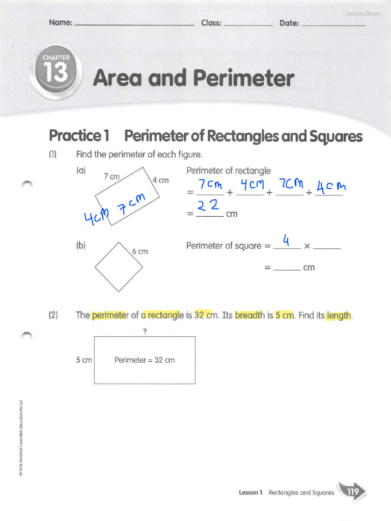 Calculating Perimeter and Length | PDF