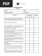 IV Insertion Checklist Competency | PDF | Intravenous Therapy | Health ...