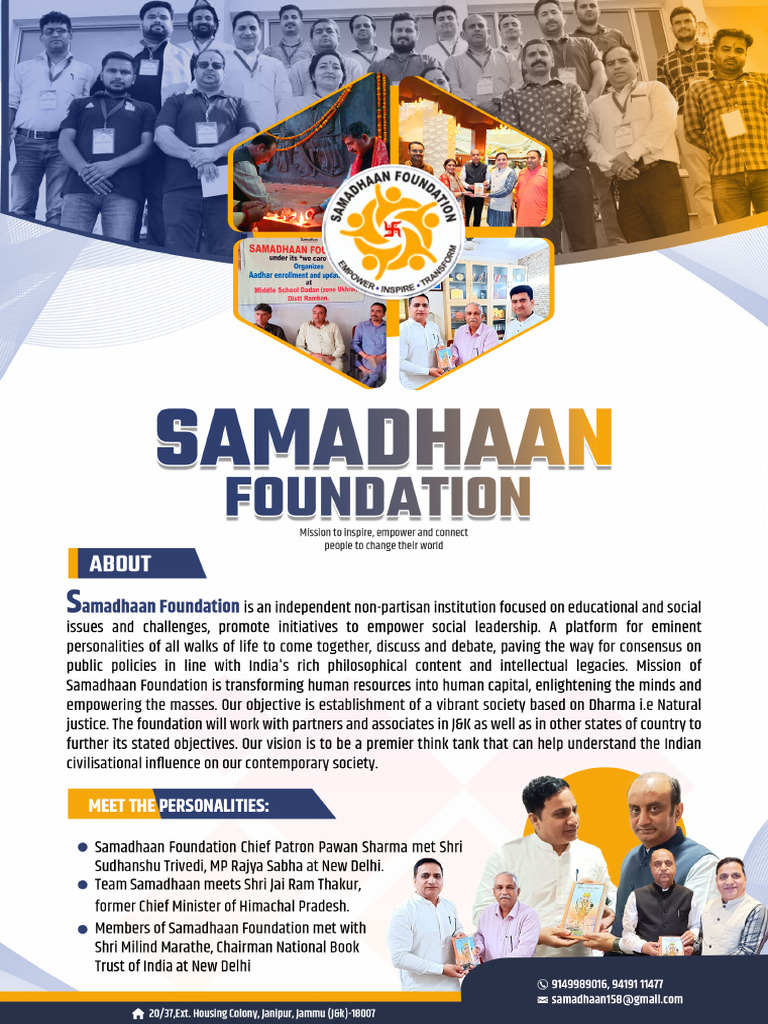 Samadhaan Foundation | PDF