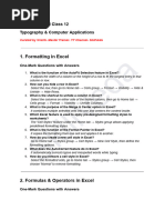 Class 12 Typography Study Material | PDF | Entrepreneurship | Proofreading