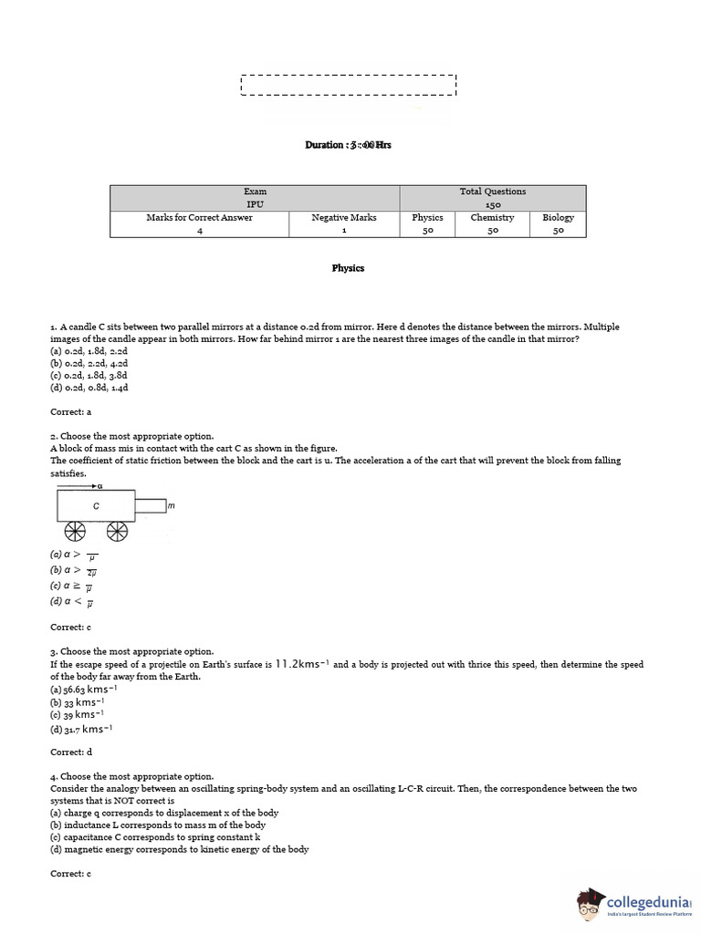 IPU CET 2017 PCB QUESTION Paper | PDF | Ammonia | Chemical Reactions