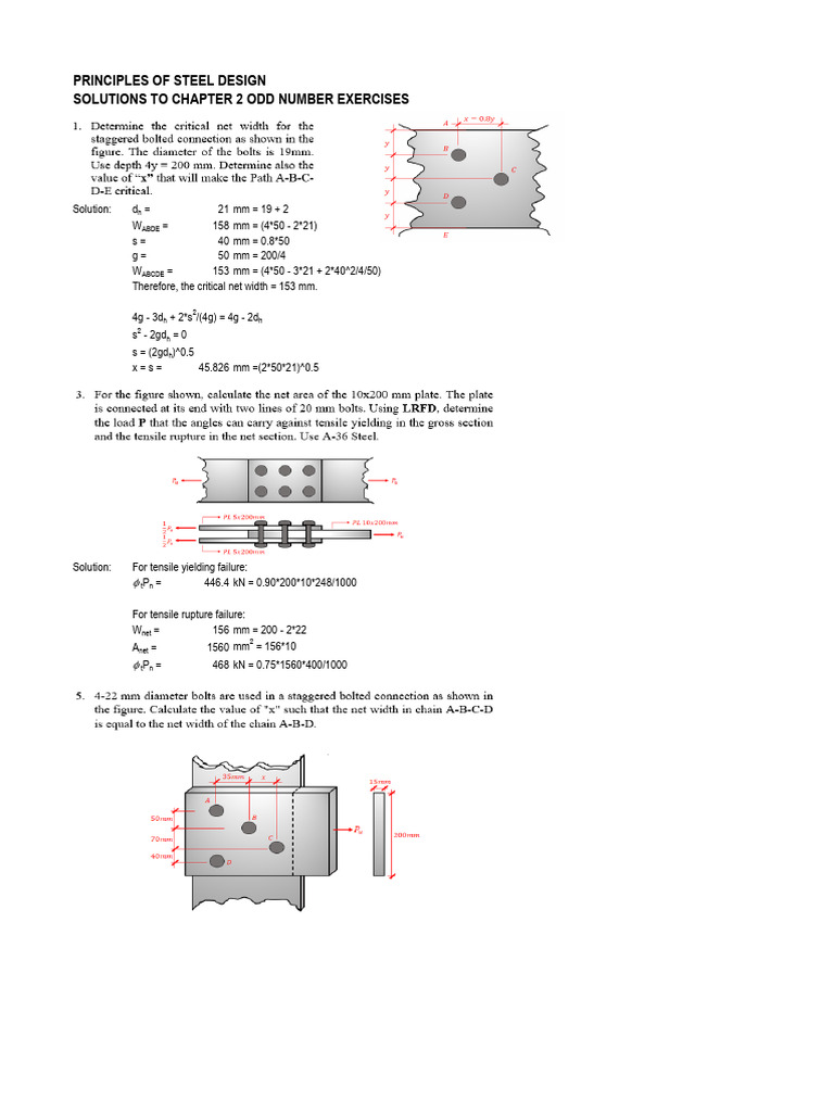 Compilation of Solns To Steel Book Exercises | PDF | Solid Mechanics