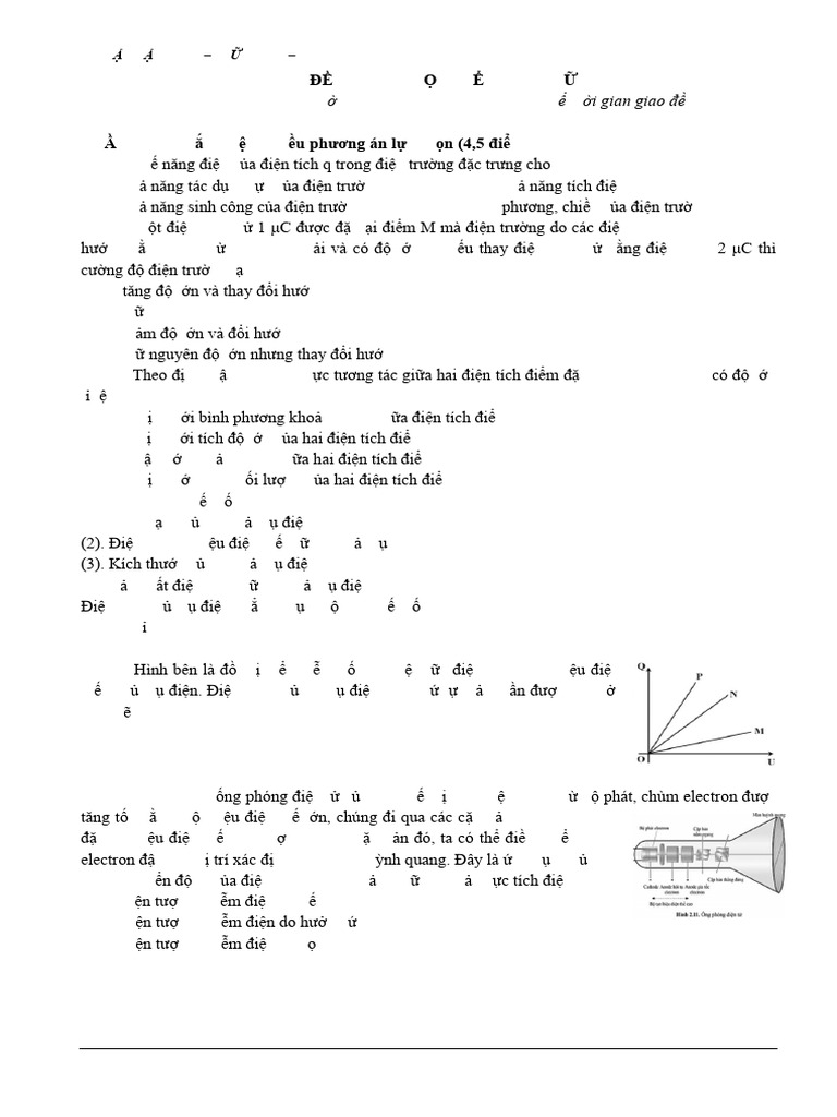 VL 11 - Cẩ Gom Đề 04,5,6,7 - Giữa Hkii - NH 2023-2024 | PDF