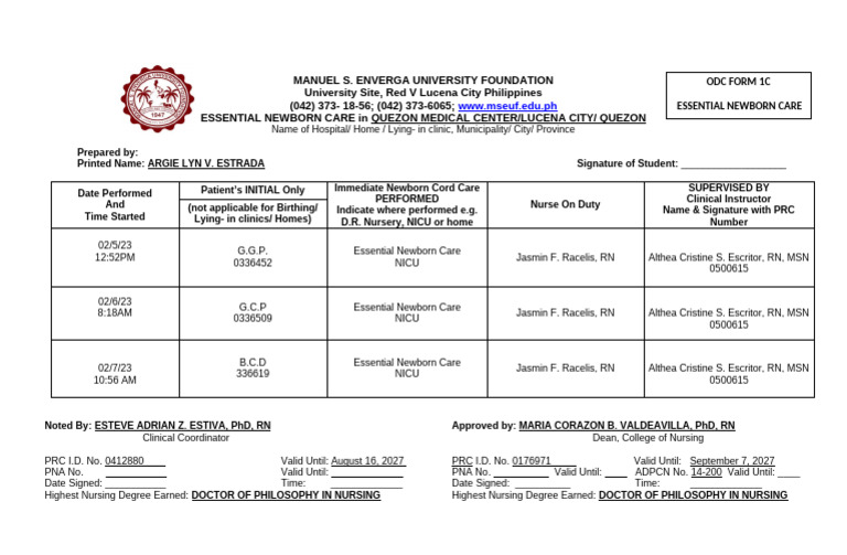 DR,NICU,Or Cases Template | PDF | Neonatal Intensive Care Unit ...
