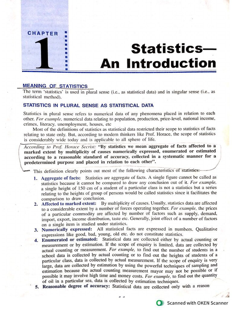 Theory Unit 1 Stats | PDF