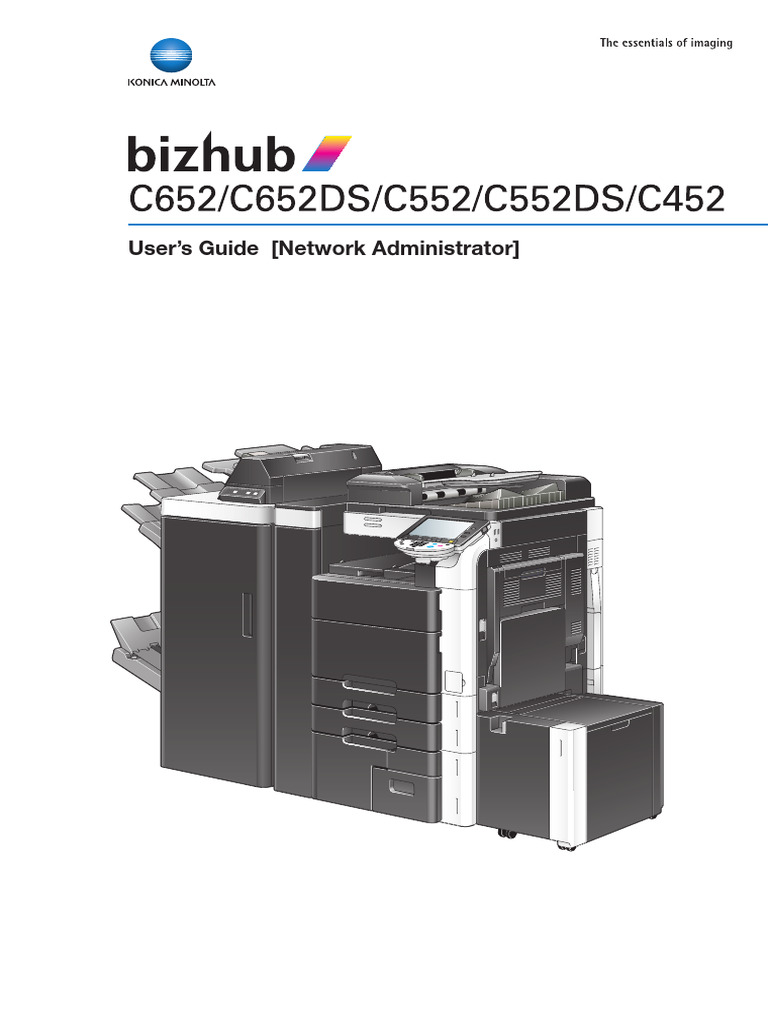 BizhubC452 C552 C552DS C652 C652DSNetworkAdministratorUserGuide | PDF ...