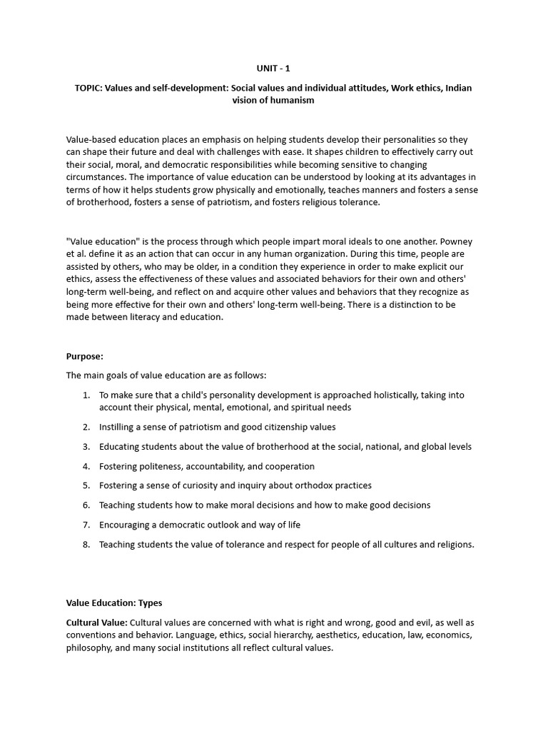 Unit - 1 | PDF | Persuasion | Attitude (Psychology)