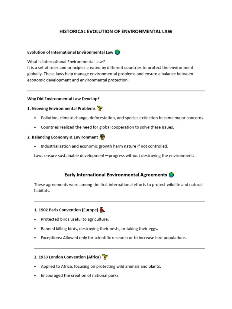 HISTORICAL EVOLUTION OF ENVIRONMENTAL Extra | PDF | Sustainability ...