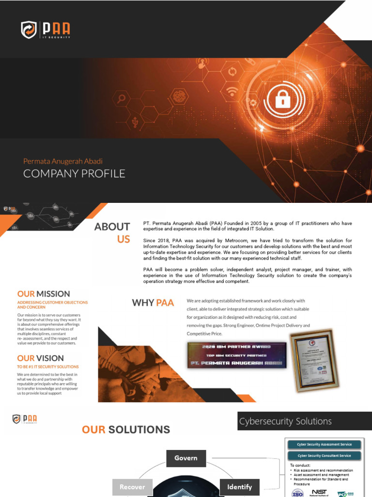 PAA Company Profile v1.8 | PDF | Security | Computer Security