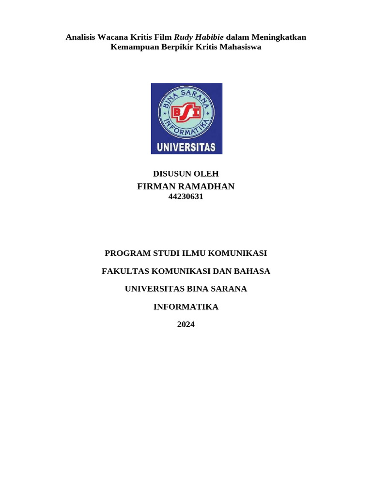 ANALISIS FIRMAN | PDF