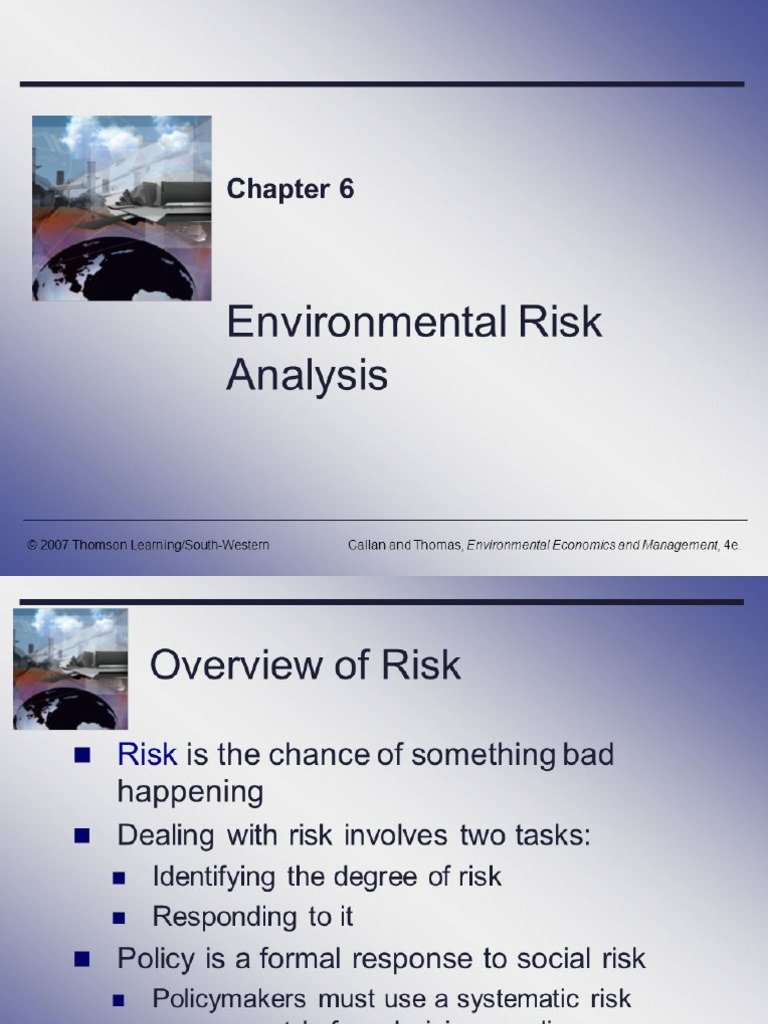 CH 6 - Environmental Risk Analysis | PDF