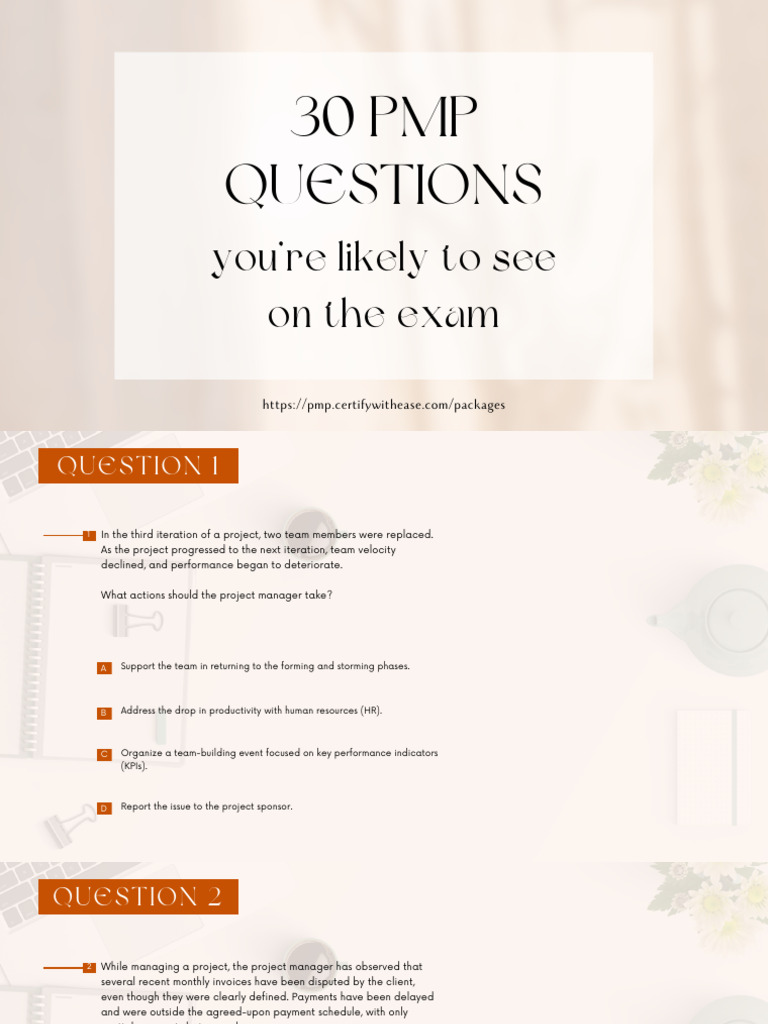 30 Hard PMP Questions YouTube | PDF | Agile Software Development | Project Management