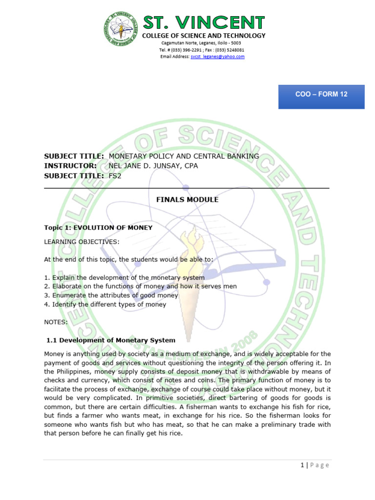JUNSAY-FS2_-_MODULE_3_-_LEGANES_ | PDF | Cost Of Living | Money Supply