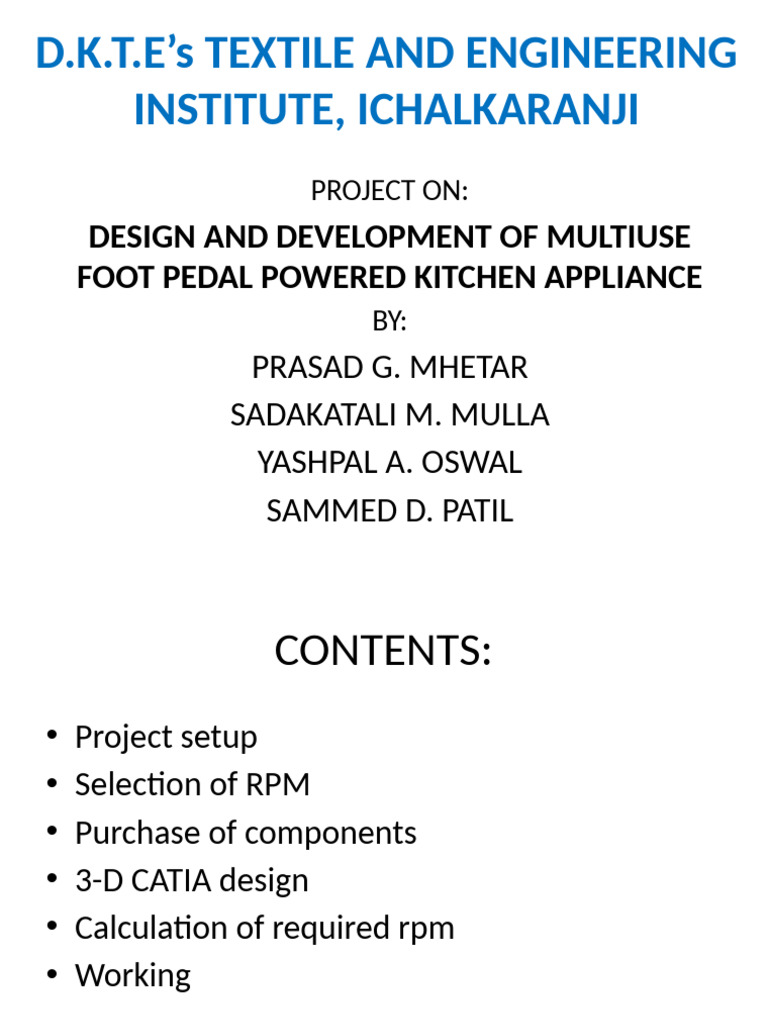 Be Mech Final Presentation | PDF