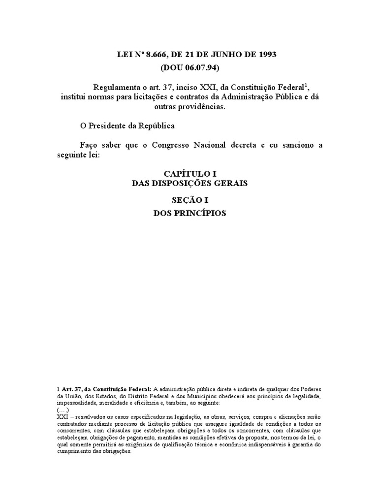 Lei 8666-93 Comentada A Luz Tcu - Atualizada - 30!01!2007 | PDF | Lei ... Lei 8666-93 Comentada A Luz Tcu - Atualizada - 30!01!2007 | PDF | Lei ...