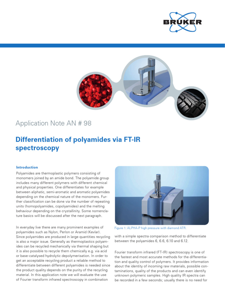 Differentiating Polyamides via FT-IR | PDF | Infrared Spectroscopy | Polymers