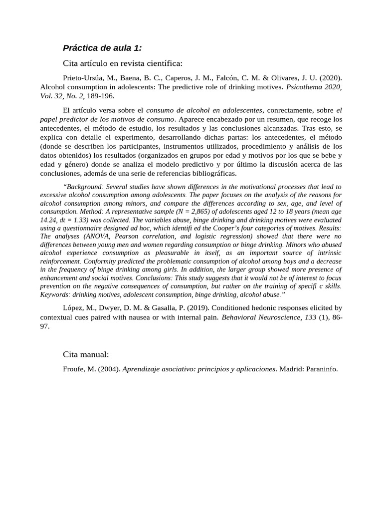 Guía Práctica PA1 - Hecha | PDF | Adolescence | Psychological Concepts