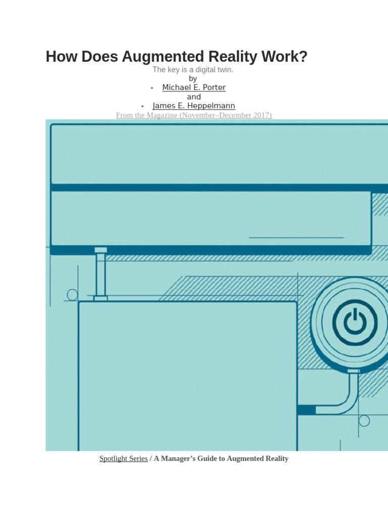 How Does Augmented Reality Work | PDF | Augmented Reality | Computing