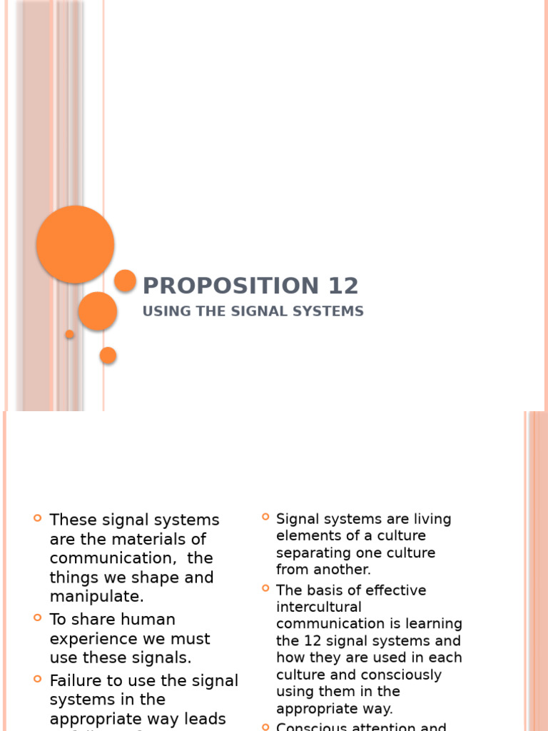 Using The Signal Systems | PDF | Communication | Information
