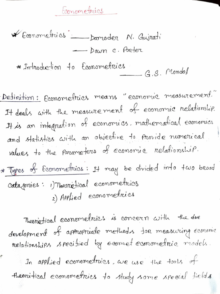 Econometrics | PDF