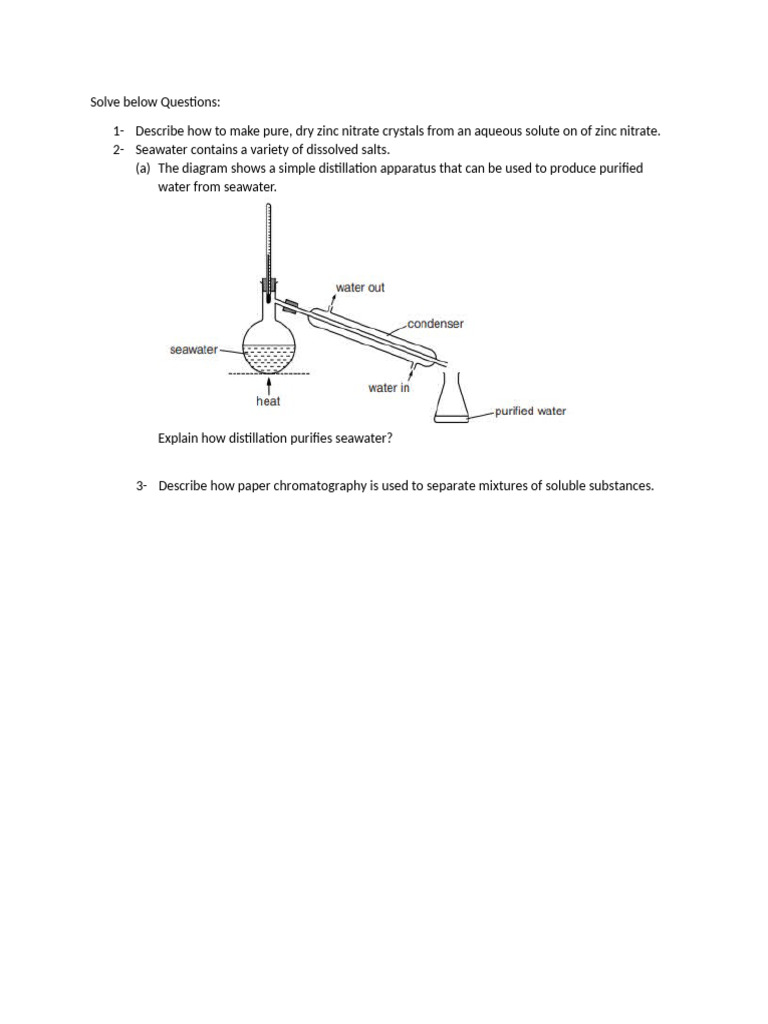 Separation Technique Question Answers | PDF