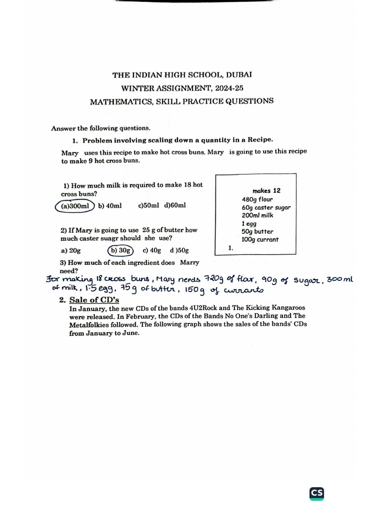 Maths Winter Assignment | PDF