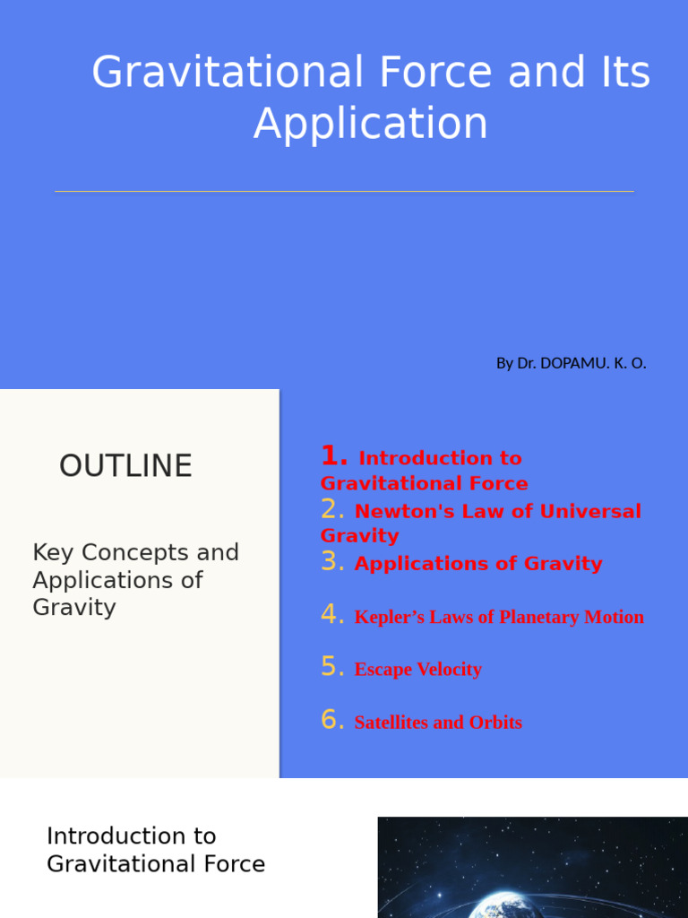 Gravity | PDF | Gravity | Orbit