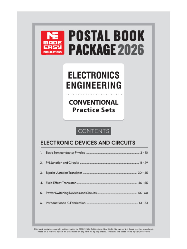 Electronic Devices and Circuits - EC - Conv - 2026 | PDF