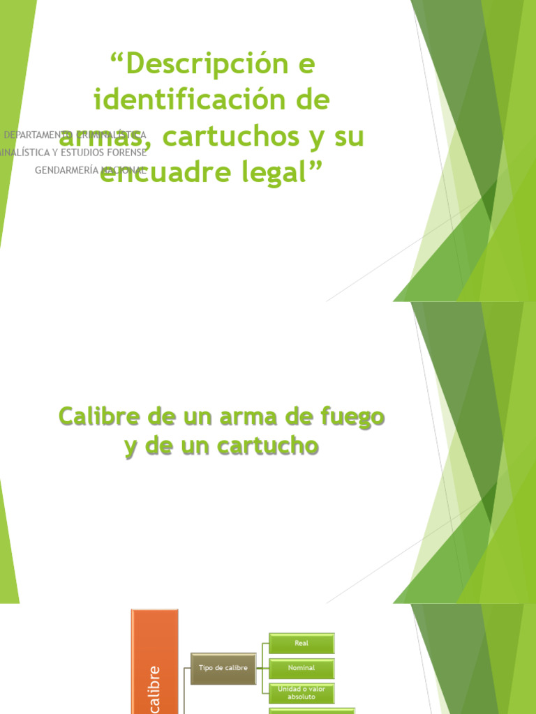 Clase 3 Calibre de Un Arma de Fuego y de Un Cartucho | PDF | Calibre | Cartucho (armas de fuego)