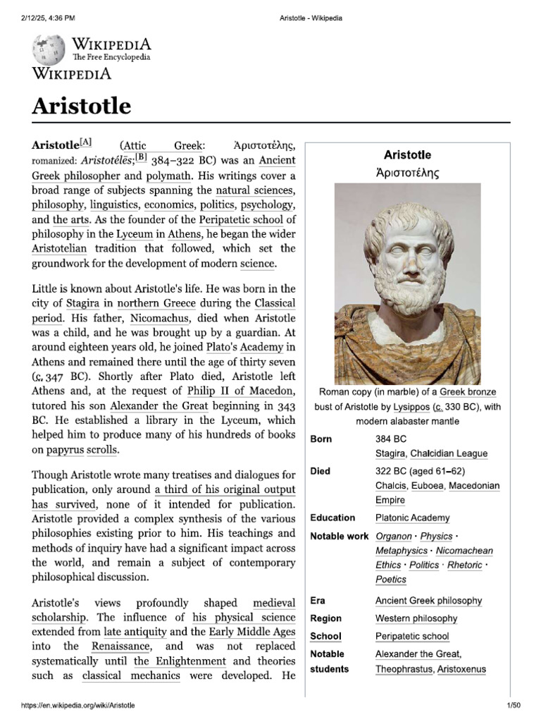 Aristotle | PDF