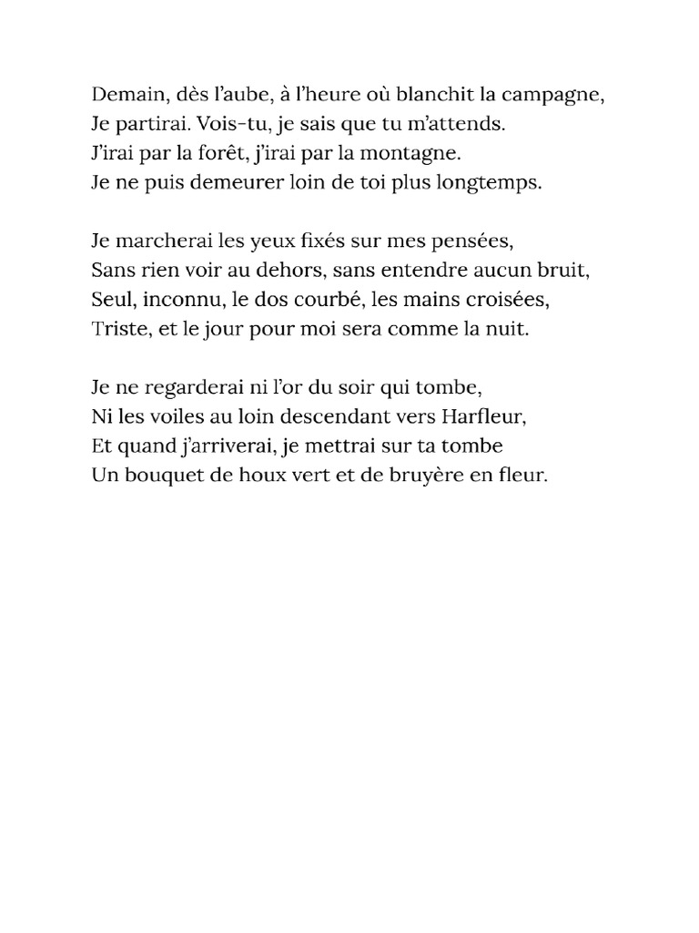 French Poem | PDF