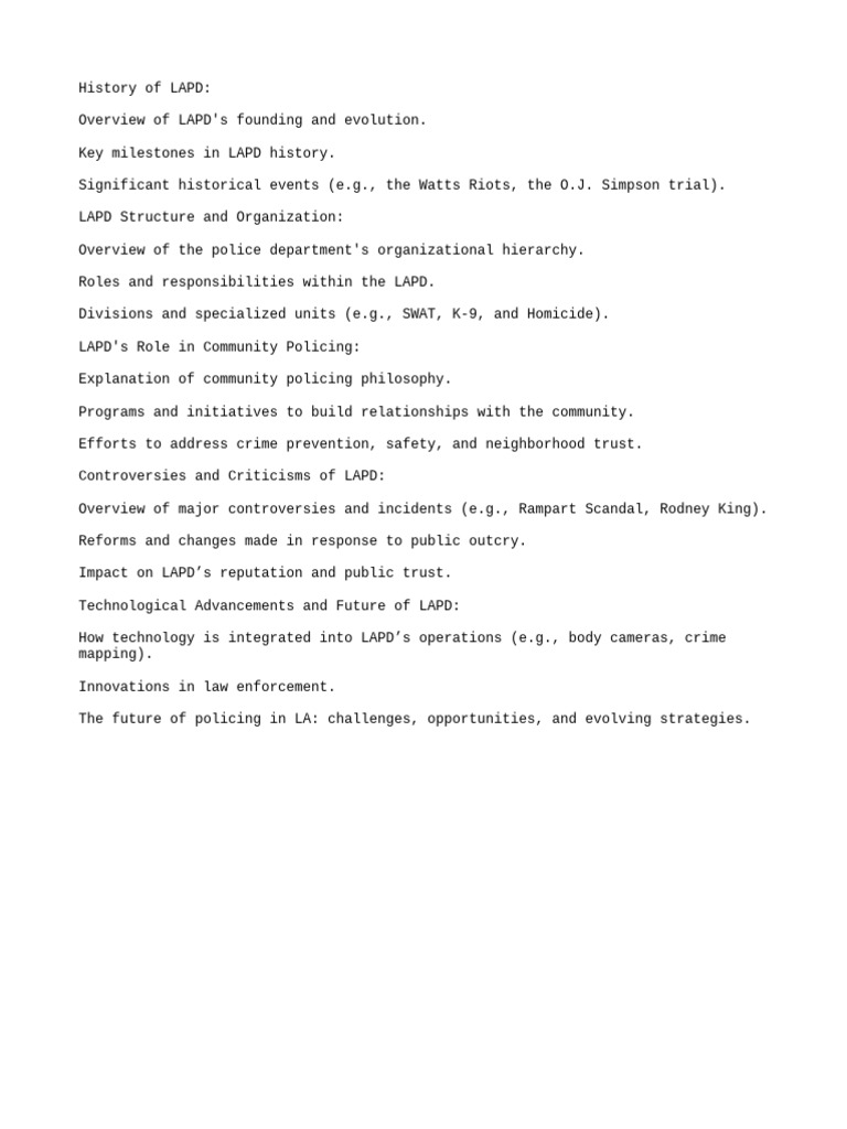 Lapd | PDF