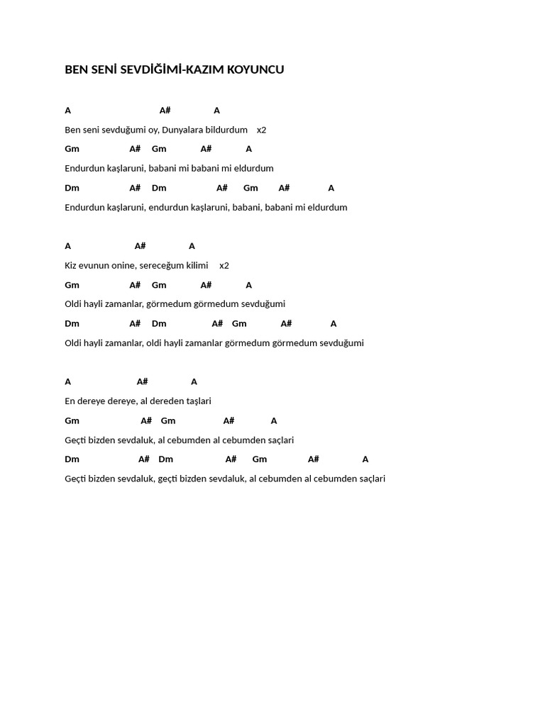 Akorlar Yeni̇i̇ | PDF