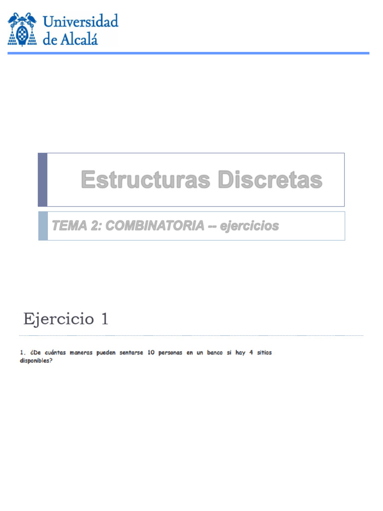 EEDD - Tema - 2 - Ejercicios | PDF